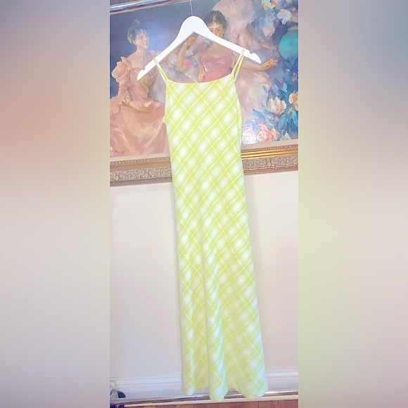 Perry Ellis | Dresses | Long Plaid Perry Ellis Dress | Poshmark